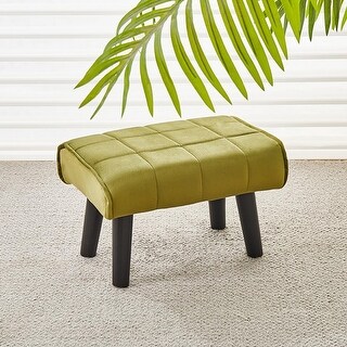 Small Foot Stool Modern Accent Step Stool Seat,Green - Green - Bed Bath ...