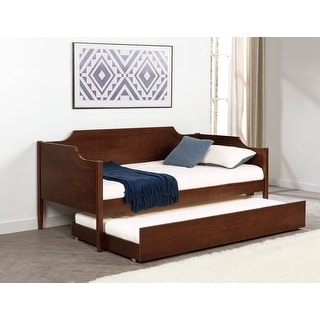 Redding Wood Twin Daybed With Trundle Cherry - Bed Bath & Beyond - 42567995