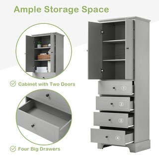 Multiple Storage Bathroom Storage Cabinet Wardrobe File Cabinets - Bed ...