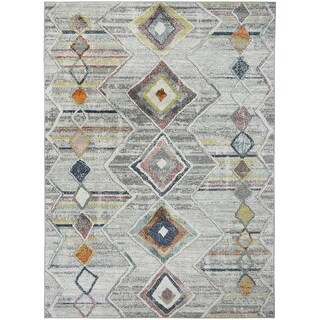 Monaco Cyrille Ivory Tribal Aztec Area Rug - Bed Bath & Beyond - 39378913