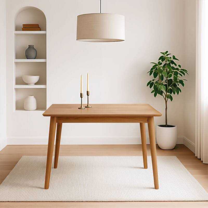 Solid Wood 48" Rectangular Dining Table - Overstock - 42892493