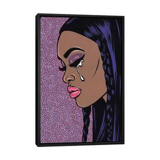 iCanvas "Sad Comic Girl I" by Allyson Gutchell Framed - Bed Bath ...