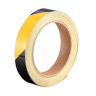 Reflective Tape Yellow Black, 20mm x 25m, Outdoor Waterproof Warning ...