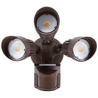 3 Heads LED Security Lights Motion Sensor, 3000K Warm White - Bed Bath ...