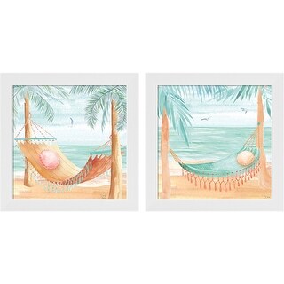 Dina June 'Ocean Breeze B' Framed Art (Set of 2) - Bed Bath & Beyond ...