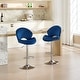 Saddle Seat Swivel Bar Stools Set of 2 with Footrest Counter High Bar ...