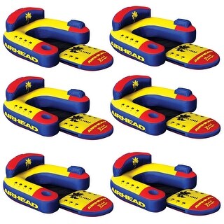 Airhead AHBL-3 Bimini Lounger II 1 Person Inflatable Pool Lounge Raft ...