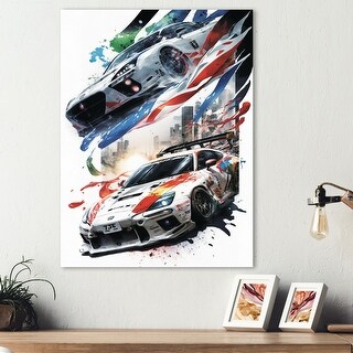 Designart 'Tokyo Japan Driving Car VII' Cars Drifting Japon Metal Wall ...