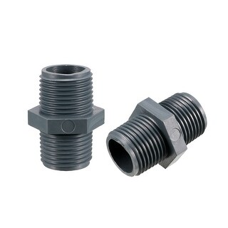 5pcs Pipe Fittings Connector G1/2 x G1/2 Male Thread Adapter Plastic ...
