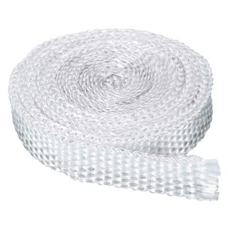 16.4ft x 0.98 inch Fiberglass Rope Braided Rope Gasket Seal White - Bed ...