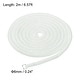 6.57ftx0.24inch Ceramic Fiber Rope Round Braided Rope Gasket Seal White ...