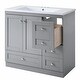 36-Inch Shaker Style Bathroom Vanity Cabinet with Sink - Bed Bath ...