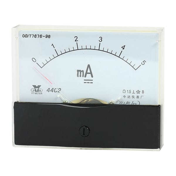 Measurement Tool Analog Panel Ammeter Gauge DC 0 - 5mA Measuring Range ...