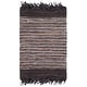 SAFAVIEH Handmade Vintage Boho Leather Zhanna Modern Stripe Leather Rug ...