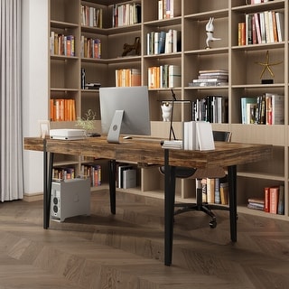 Versatile Extendable Dining Table with Wood Grain Finish Office Desk ...