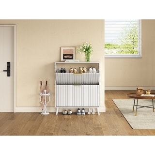 Tipping Bucket Storage Organizer With Space-Saving Narrow Design - Bed ...