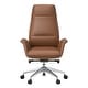Summit High-Back Swivel Leather in Metal Frame Office Desk Chair with ...