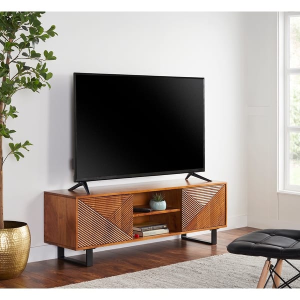 Linear Modern Solid Wood Entertainment Unit - On Sale - Bed Bath ...