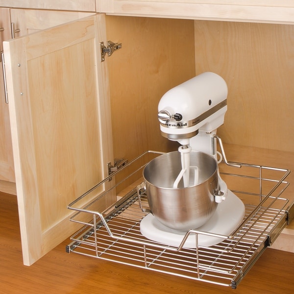 Smart Design Premium Expandable Cabinet Storage Shelf Rack - On Sale ...