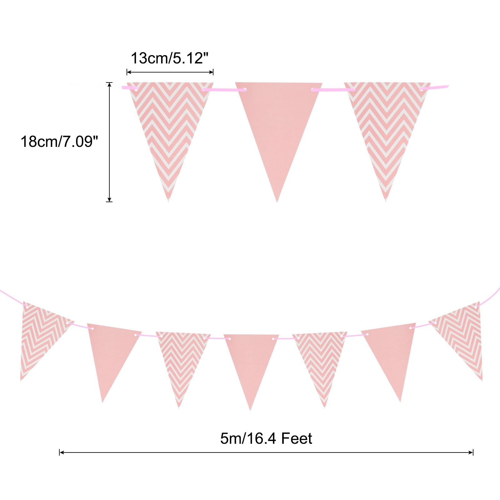 triangle flag banner string