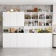 Modular Buffet and Display Cabinet - Modular Design in Pristine White ...