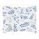 Floral Leaf Boy or Girl 4pc Twin-size Comforter Set - Blue Grey White ...