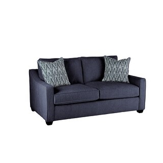 Bagley Navy Slim Track Arm Loveseat - Bed Bath & Beyond - 37472126