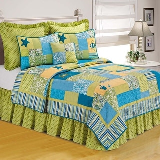 Beach Bum Full/Queen Quilt 100% Cotton Lightweight Machine Washable ...
