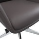 Summit High-Back Swivel Leather in Metal Frame Office Desk Chair with ...