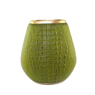 Polyresin Accent Alligator Skin Vase, Light Green - Bed Bath & Beyond ...