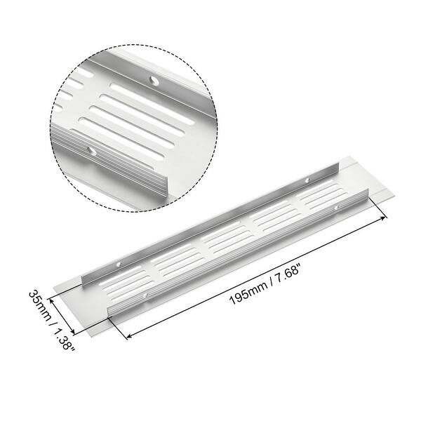 Rectangle Air Vents Grille Mesh Airflow Louver for Cabinet Bathroom ...