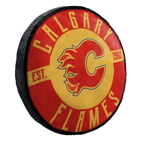 NHL Calgary Flames 15 Inch Cloud Pillow - Overstock - 33545837