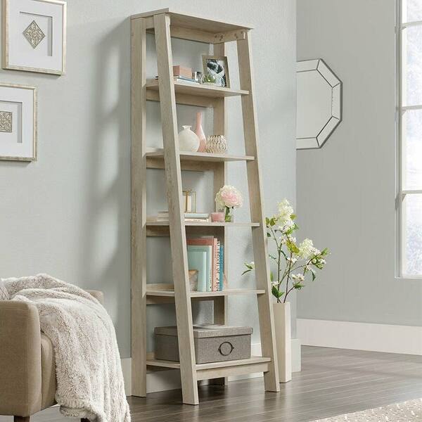 5 Shelf Bookcase Open Storage Shelves Chalked Chestnut - 52 x 63 - Bed ...