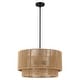 Cynthia 4-Light Natural Rattan Drum Chandelier Light - 22''W - Bed Bath ...