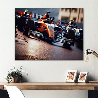 Designart 'Formula Car Racing III' Cars Race Car Formula 1 Metal Wall ...