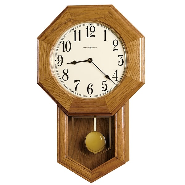 Howard Miller Elliott Octagonal Wood Chiming Wall Clock - Bed Bath ...