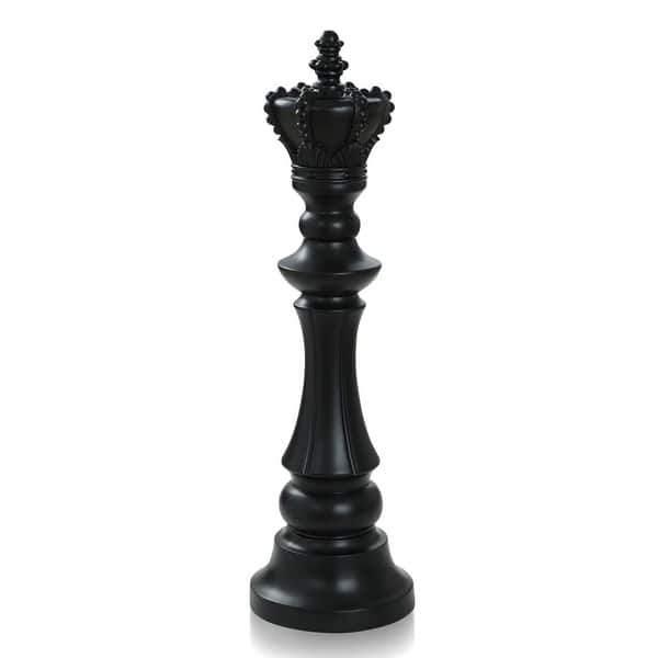 King Chess Piece - Matte Black Finish On Resin - Bed Bath & Beyond ...