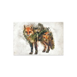 Surreal Fox Print On Acrylic Glass by Barrett Biggers - Bed Bath ...