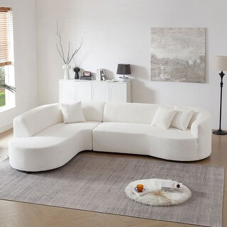 L-Shaped Upholstered Modular Sectional Sofa with Chaises - Bed Bath ...
