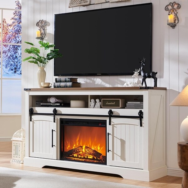 Bed bath and beyond tv stand with fireplace store