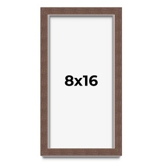 8x16 Shadow Box Frame Brown | 1.125 inches Deep Real Wood Rustic - Bed ...