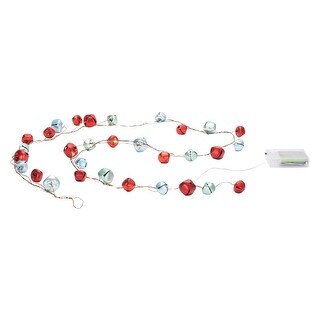 LED Sleigh Bell Wire Garland (Set of 2) - Bed Bath & Beyond - 42886688