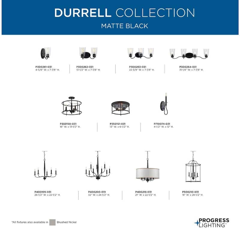 Durrell Collection One-Light Black Wall Bracket - Bed Bath & Beyond - 30649577