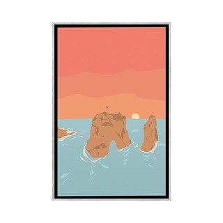 iCanvas "Raouche Rocks, Beirut, Lebanon" by Lyman Creative Co. Framed ...