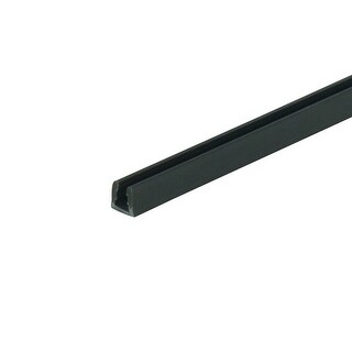 Outwater Black Plastic U-Channel, Fits Panels 1/8" Thick, 3/16" Legs, 1 ...