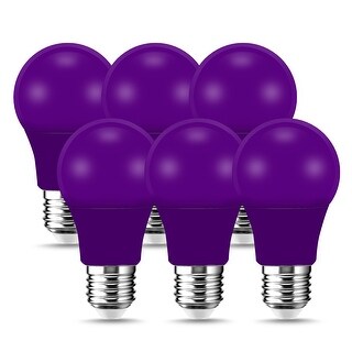 Purple LED Light Bulbs, A19 Festive Atmosphere Party Light, 9W(60W ...