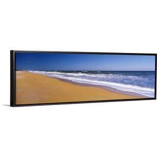 "Florida, Atlantic Ocean, Flagler Beach, Route A1A" Black Float Frame ...
