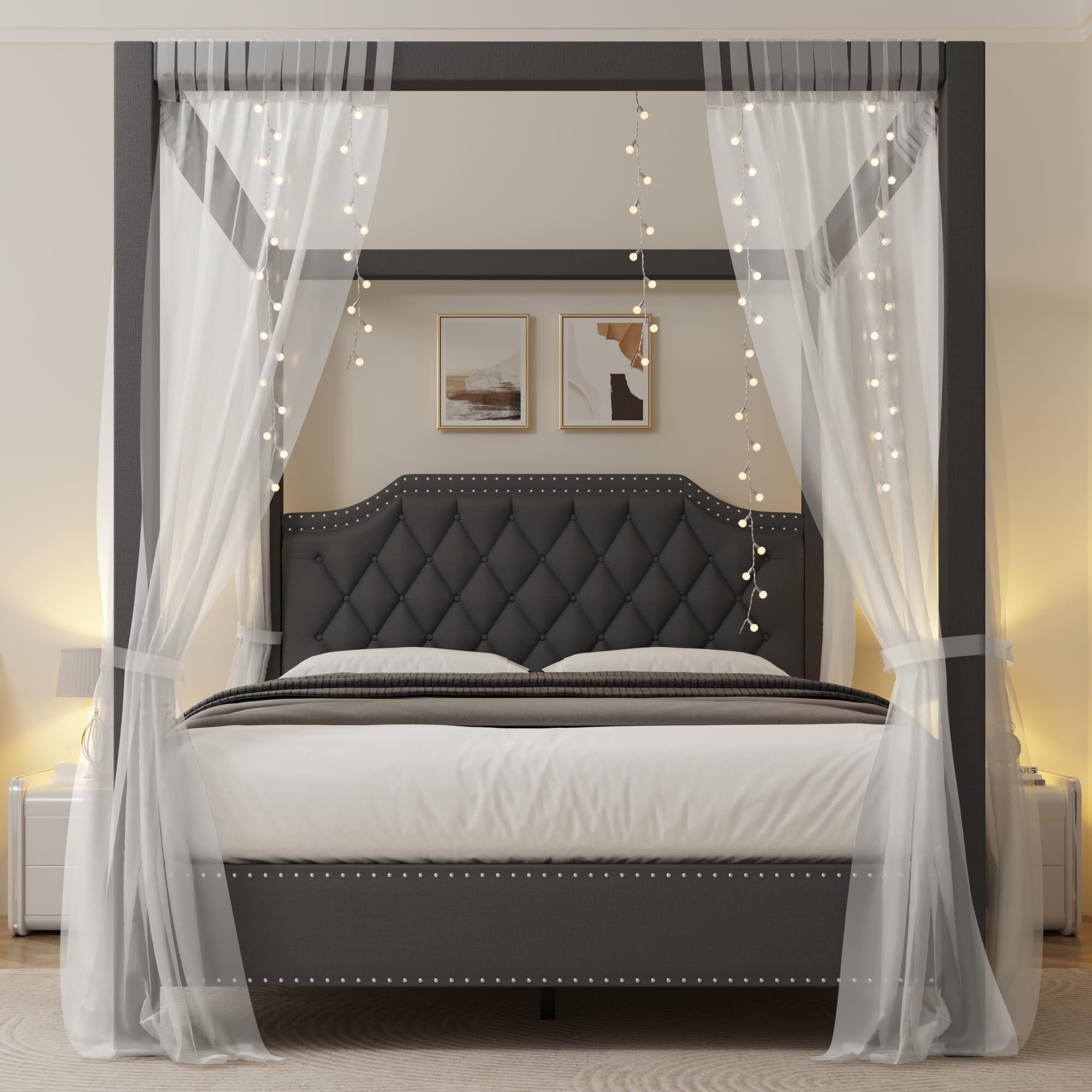 canopy bed double