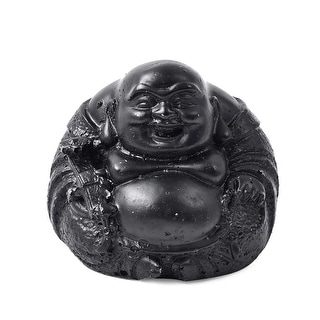 Shungite Composite Hand Carved Meditating Buddha Figurine Gifts - 2.48 ...
