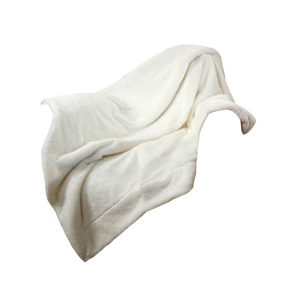 white blanket throw